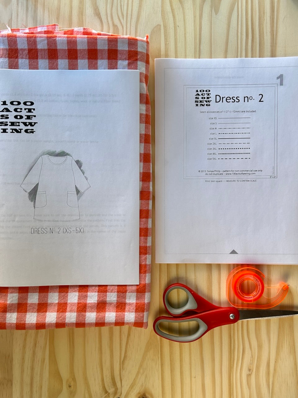 100 Acts of Sewing: Dress No. 2 - PDF Sewing Pattern – 100actsofsewing
